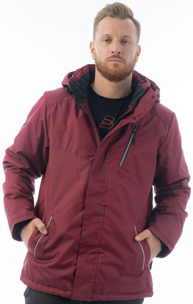 Куртка рабочая Мужской BRODEKS, размер 54 красный, рост 176-182 Полиэстер Однотонный Молния ...