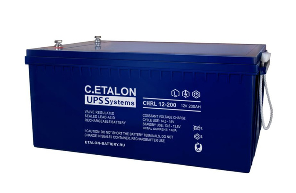 Аккумуляторная батарея C.ETALON CHRL 12-200 (12В-200Ач/200000мАч) / AGM ...