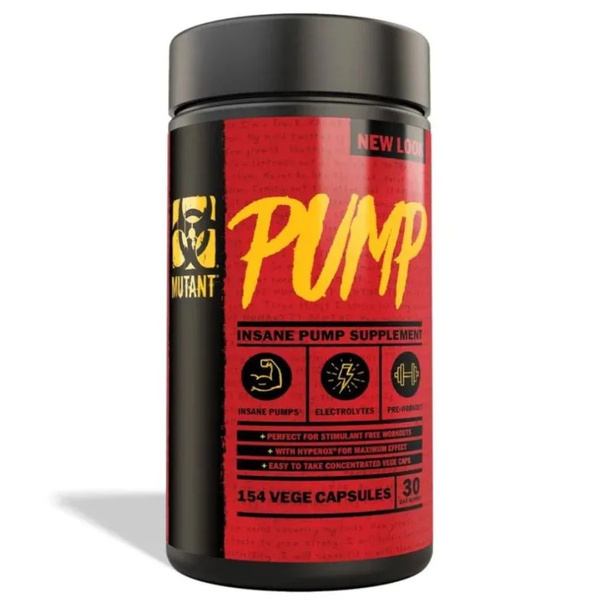 Mutant Pump Активатор выработки оксида азота 154 капсул купить на OZON ...