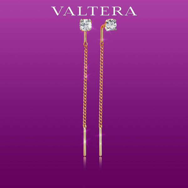 Серьги VALTERA протяжки серебро 925 - купить с доставкой по выгодным ...