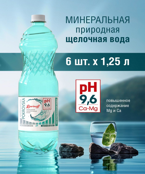 Barinoff Вода Минеральная Негазированная 1250мл. 6шт купить на OZON по ...