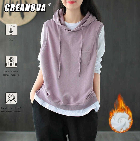 Жилет утепленный Женский CREANOVA розовый, размер 48 Хлопок купить c доставкой на OZON по низкой ...