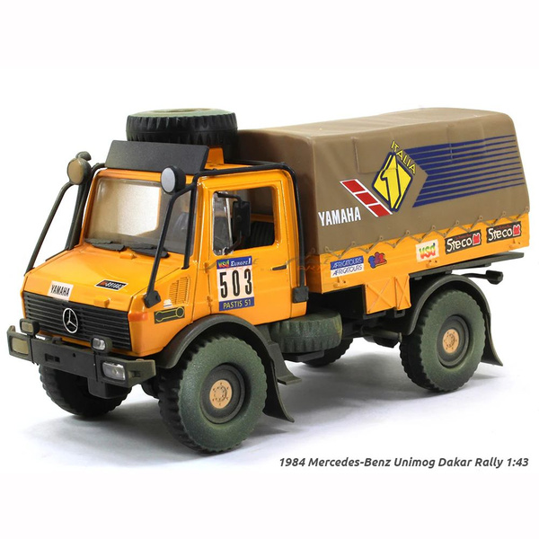 Масштабная модель раллийного автомобиля Mercedes-Benz Unimog Dakar 1984 ...