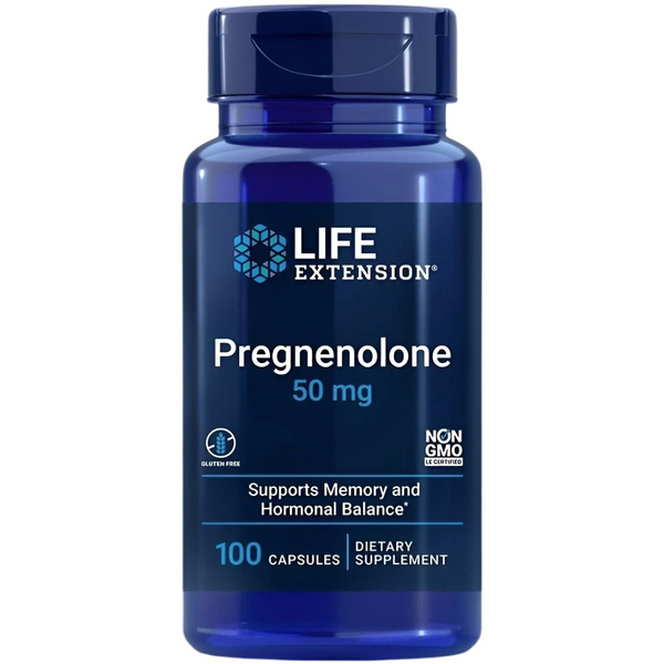 Pregnenolon Life Extension Прегненолон 50 мг, 100 капсул, Замедляет ...