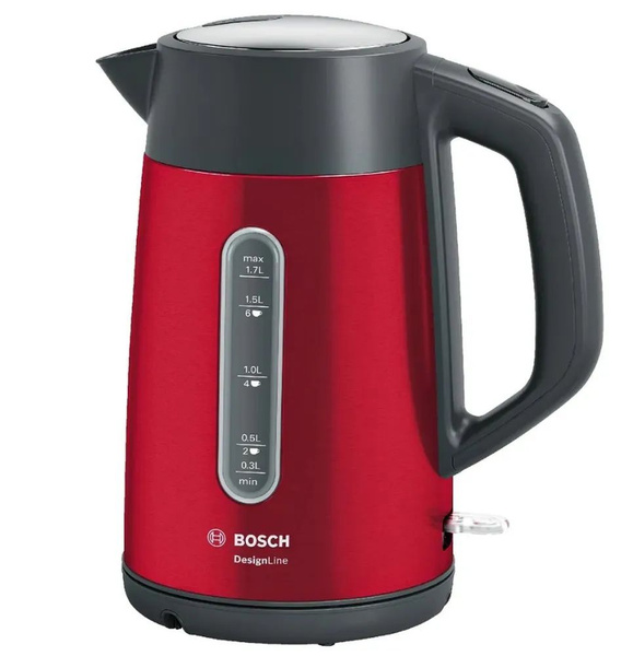 Bosch Электрический чайник Чайник Bosch TWK4P434, черный, красный ...