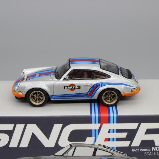 Машинка POP Race 1/64 Rv sports car model Martini 911 964 Singer ...