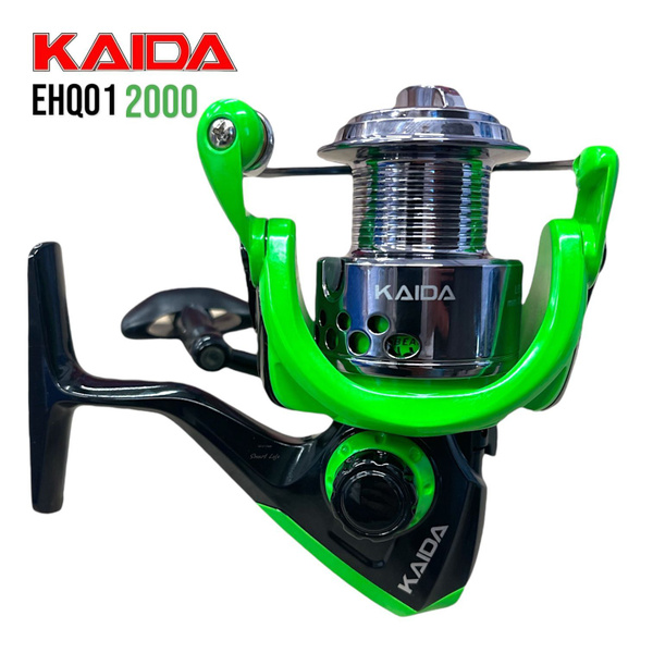 Катушка KAIDA EHQ_салатовый_салатовый, Безынерционная, 2000, Передний фрикцион купить c ...