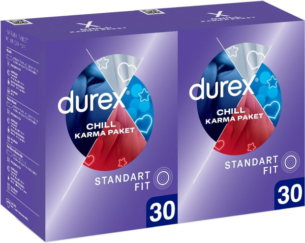 Презервативы Durex Chill Mixed Pack 60-х годов выпуска (30 х 2 шт ...