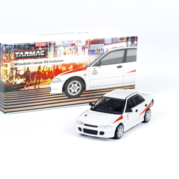 Машинка Tarmac Works TW 1/64 Mitsubishi Lancer RS Evolution White ...