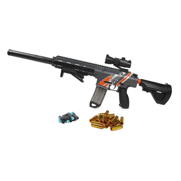 Бластер Fungun Штурмовая винтовка с выбросом гильз купить на OZON по ...