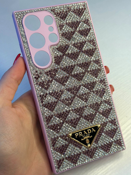 Чехол PRADA для Samsung S24 Ultra светло-фиолетовый купить на OZON по ...