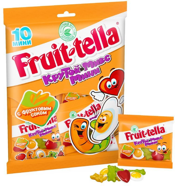 Мармелад Fruittella Крутой микс мини жевательный, 200г купить на OZON по низкой цене (1778880395)