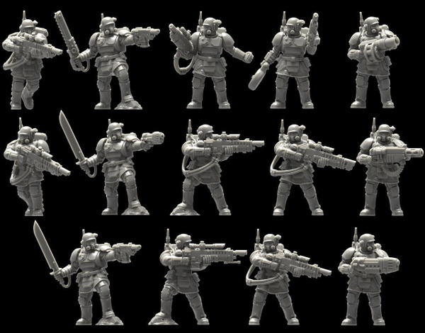 Миниатюры Astra Militarum Warhammer 40k Kill team Kasrkin купить на ...