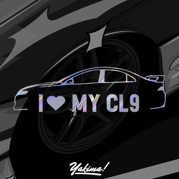 JDM Голографическая наклейка I LOVE MY CL9 Honda Accord 7 купить c ...