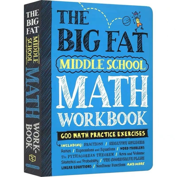 The Big Fat Middle School Math Workbook: 600 Math Practice Exercises ...