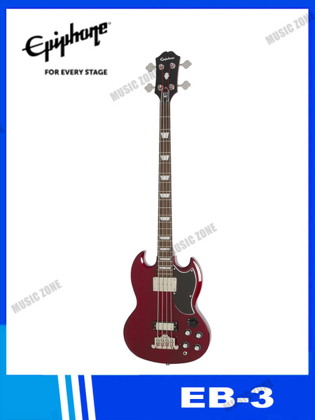 Epiphone EB-3 Bass Электрогитара 4-струнная купить на OZON по низкой ...