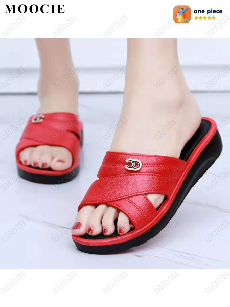 Пантолеты Женский MOOCIE, размер 36 Искусственная кожа Толстая подошва Без застёжки Лето купить ...