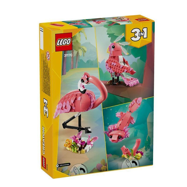 Lego 31170 Розовый Фламинго Креативное разнообразие 025 новая детская ...
