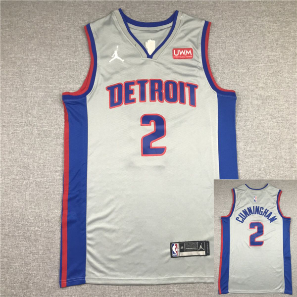 Форма баскетбольная NBA Jerseys Cade Cunningham Detroit Pistons ...