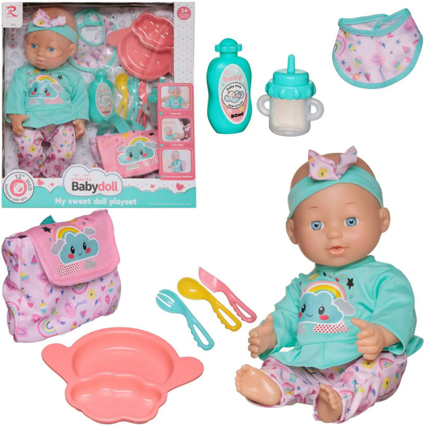 Характеристики Игровой набор Junfa My Sweet Love playset Пупс 35 см c сумочкой Тучка и игровыми ...