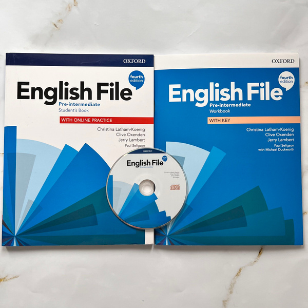 English File Pre-intermediate fourth edition (Student's book + Workbook ...