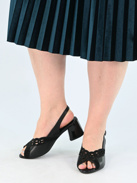 Босоножки Женский Ascalini Стандартный средний (до 9 см) Натуральная кожа, размер 38 9 Лето ...