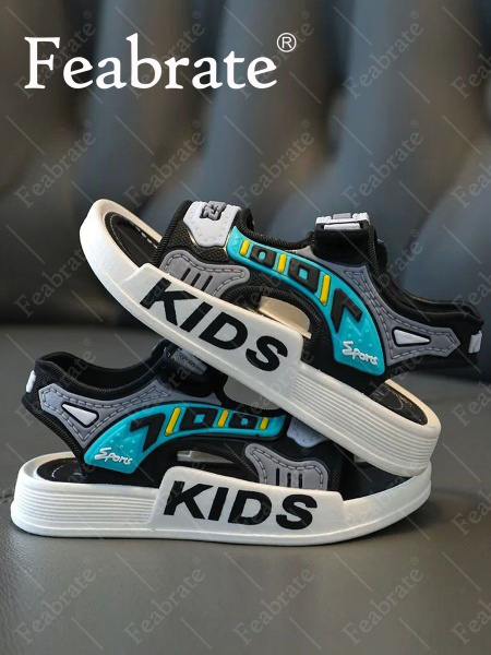 Сандалии Мальчики Feabrate, размер 35 Круглый нос Лето Липучки купить c доставкой на OZON по ...