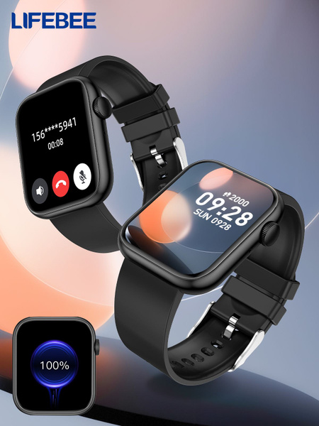 LifeBee Умные часы QX7, Черный купить на OZON по низкой цене (2001419183)