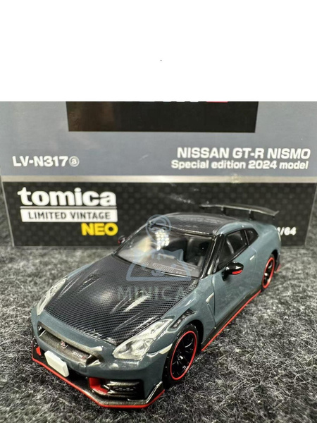 Машинка Tomytec Tomica TLV 1/64 LV-N317a Nissan GT-R NISMO grey 202409 ...