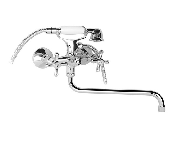 Смеситель для ванны MOFEM 604 Treff CER, излив 300 мм, c душевым набором. купить на OZON по ...