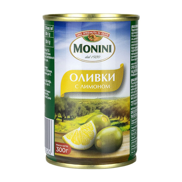 Оливки Monini с лимоном, 300 г купить на OZON по низкой цене (1416481785)