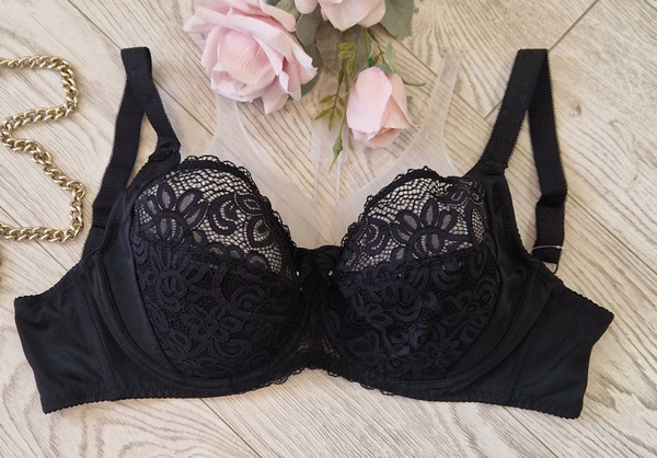 Бюстгальтер Женский Finikin, размер 100G черный Вечерний/праздничный Китай Крючки Бант Орнамент ...