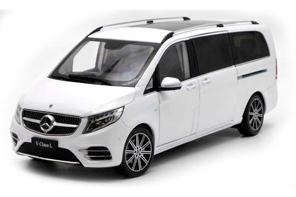 Модель коллекционная Mercedes W447 v-class amg-line V260L 2022 white / мерседес в-класс белый ...