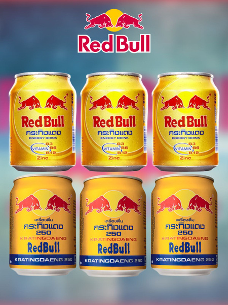 Энергетический напиток Red Bull Zinc & Kratingdaeng, 6 банок по 250 мл ...