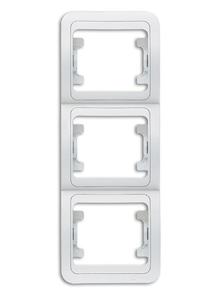 Makel Рамка электроустановочная mimoza, белый, 3 пост., 1 шт. купить на OZON по низкой цене ...