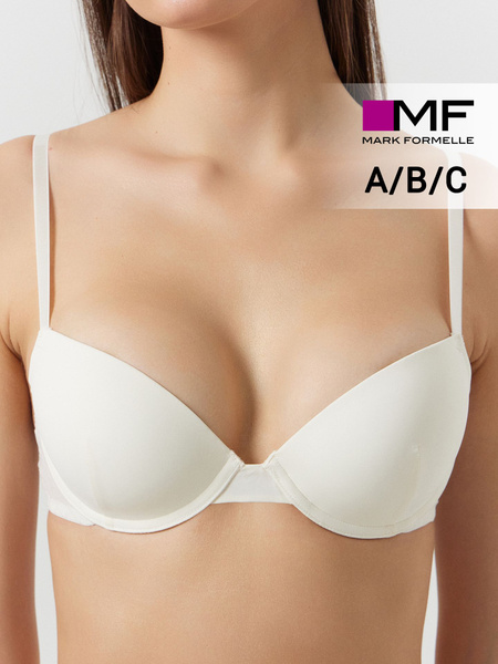 Бюстгальтер Женский Mark Formelle на косточках, размер 75B белый Микрофибра Повседневный ...