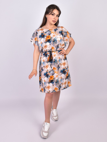 Туника домашняя Женский SAIMEIQI свободный, размер 44, 46 Без рукавов белый, белый бриллиант ...