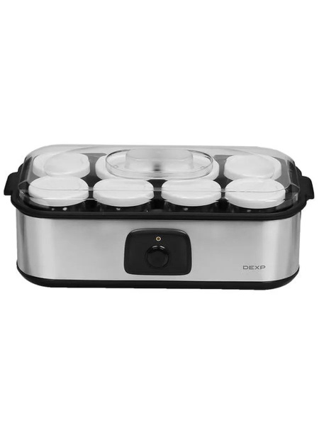 Йогуртница DEXP YM-180 серебристый купить на OZON по низкой цене (1955384118)
