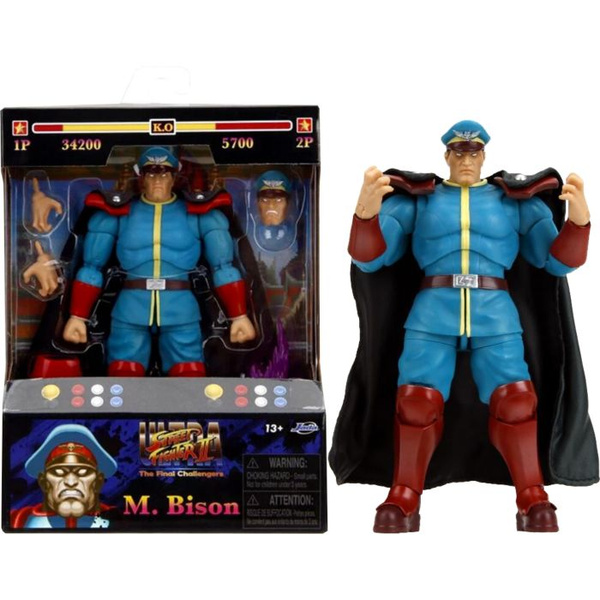 Характеристики Фигурка Jada Toys - Street Fighter II - M. Bison Deluxe 1:12 Scale Action Figure ...