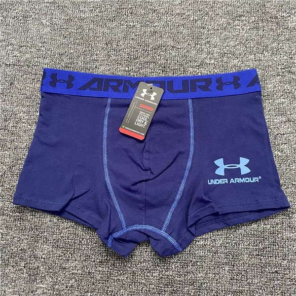 Трусы Мужской Under Armour брифы Хлопок Стрейч коттон темно синий размер универсальный Средняя