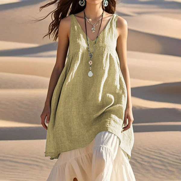 Платье Женский HXD хаки Повседневный Короткий Полиэфирное волокно, размер 52 Другое купить c ...