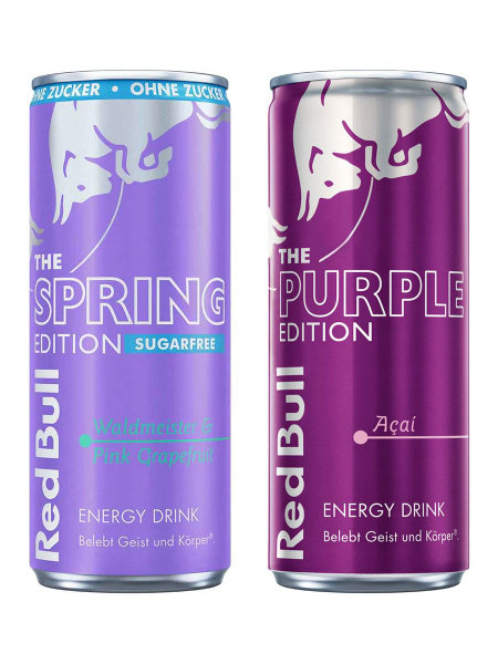 Red Bull Spring Edition, Purple Edition (Ясменник & Розовый грейпфрут ...