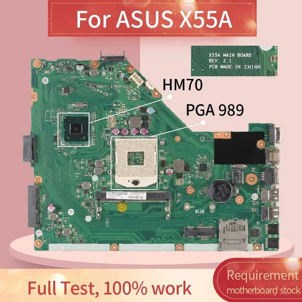 Для ASUS X55A ноутбук MB REV 2.1 HM70 PGA 989 DDR3 купить на OZON по ...