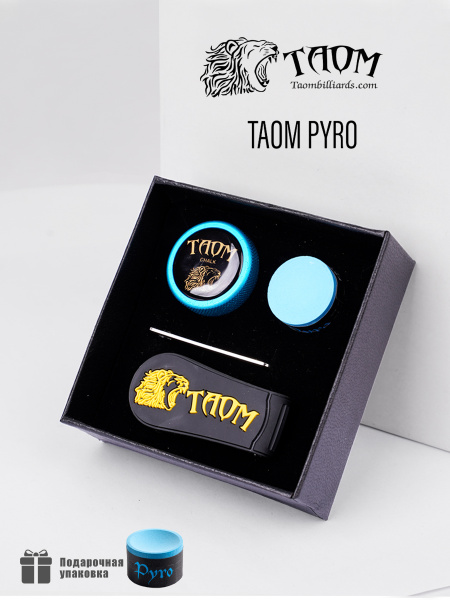Taom PYRO Chalk Blue Мел для бильярда,Комбинированная упаковка 1 шт ...