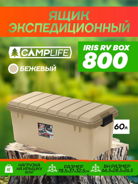Характеристики Экспедиционный ящик (бокс) для хранения IRIS RV BOX 800 ...