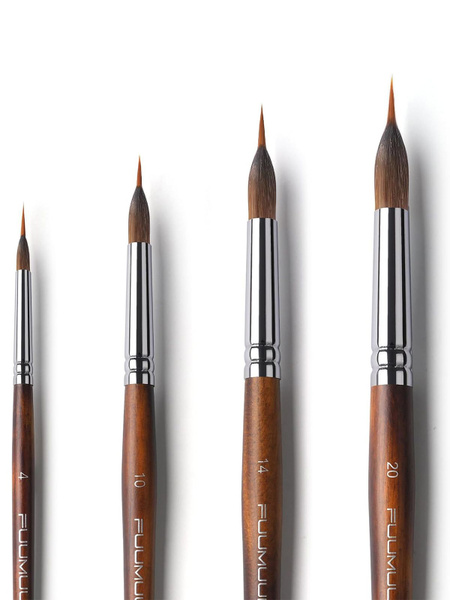 FUUMUUI Набор кистей для рисования № 4, 10, 4 шт. купить на OZON по ...