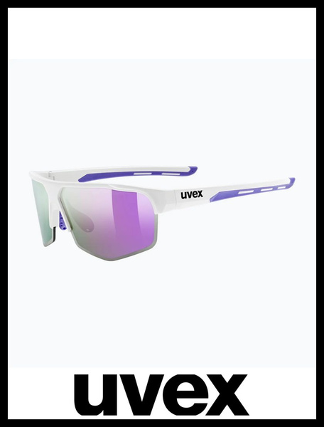 Солнцезащитные очки UVEX Axos Set белый матовый/зеркальный фиолетовый/прозрачный купить c ...