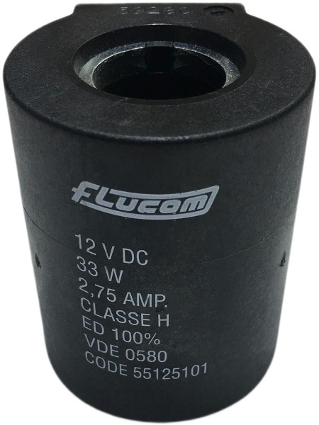 Катушка 55125101 12VDC Flucom (соленоид, электромагнит) 55.125.101 ...