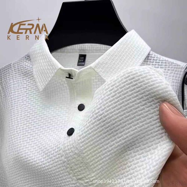 Поло Мужской KERNA белый Короткий, размер 56 Лавсан Повседневный Китай купить c доставкой на ...