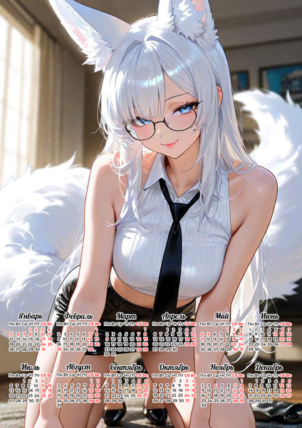 Характеристики Календарь "Красивые девушки. Аниме 18+" на 2026, формат А4 с ламинацией подробное ...